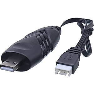 2 Pack 11.1V 1.5A USB Charger Cable Suitable for RC Car Boat Airplane Drone Airsoft 11.1V 3S 3 Cell Lipo Battery / 11.1V USB New