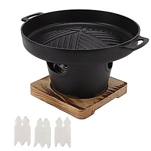 Charcoal Grill, Barbecue Grill, Mini BBQ Grill Stick Proof Smokeless Portable Tabletop Barbecue Grill for Camping Picnic Home(HN-BBQ18D)