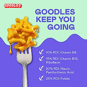 Goodles Mac & Cheese Assortment 4 Pack, 6oz - 14g Protein, 6g Fiber with Prebiotics, 21 Plant-Based Nutrients and Made w/REAL Cheese! | Clean Label Certified