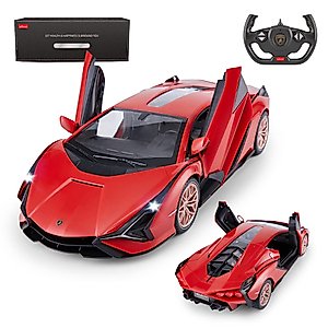 RASTAR RC Car Lamborghini Sián FKP 37 1/14 Remote Control Car, Lamborghini Toy Rc Car for Kids Boys6-12 - RED