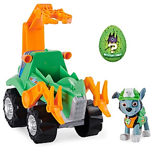 Paw Patrol Marshall 6056930 – Children's Toy – Vehicle + Dino Rescue Figurine Random Model, Multicolored