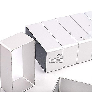 2.1cm Height Lengthened Rectangle Aluminium Pineapple Cake Mold Stainless Steel Press Stamp Fondant Cookie Biscuit Molds DIY