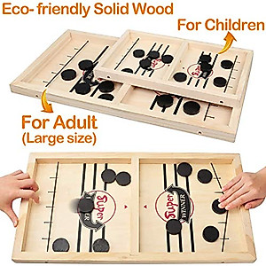 Fast Sling Puck Game,Sling Puck Game, Sling Board Games Toy,Paced Winner Board Games Toys for Kids & Adults
