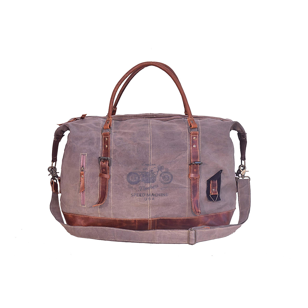 Bhrayna-Bags Bike Print Weekender Traveller Bag