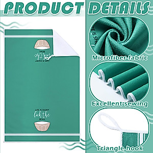 Bencailor 6 Pcs Kitchen Towels Absorbent Dish Towels Decorative Tea Towels Fast Drying Dish Cloths Hanging Reusable Cleaning Dishcloths for Cooking Baking Housewarming (Teal,Baking)