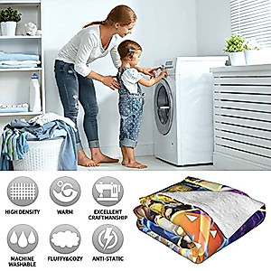 Blanket Soft Weighted Throw Blankets Decorative Bed Blanket for Sofa Couch Chair Bed Cover, Warm Cozy for Bedroom Sofa Travel Camping S 60"x50"