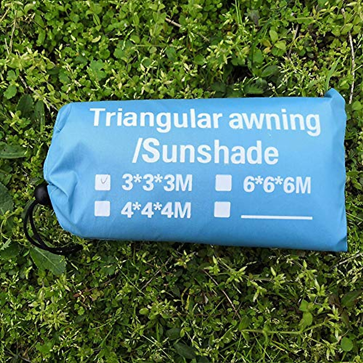 JYCAR Triangle Awning Shelter, Waterproof Sun Shade Sail Canopy, Durable Polyester Garden Shading Net with 3pcs 6.5FT Ropes, for Outdoor Patio Garden (Pink, 9.8 x 9.8 x 9.8 ft)