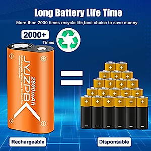 JYJZPB 2800mAhx4 Controller Rechargeable Batteries with Dual Charger for Xbox One/Xbox Series X/Xbox Series S/Xbox One X|S/Xbox One Elite Wireless Controller, Xbox Accessories