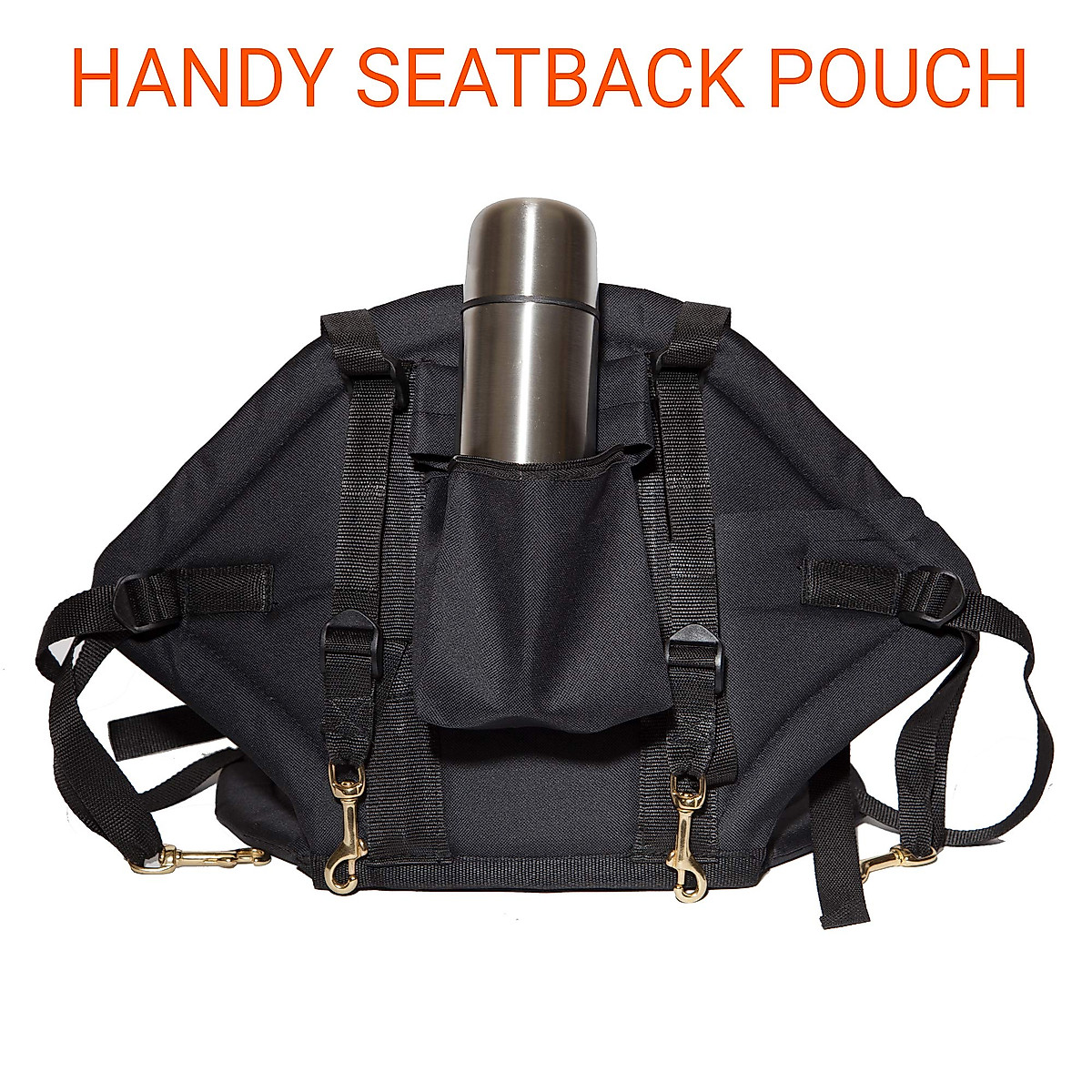 BKC UH-KS222 Universal Sit-On-Top Soft Padded Kayak Seat and Backrest with Water Bottle Pouch for Fishing/Kayaking/Rafting/Canoeing by Brooklyn Kayak Company (1 pack)