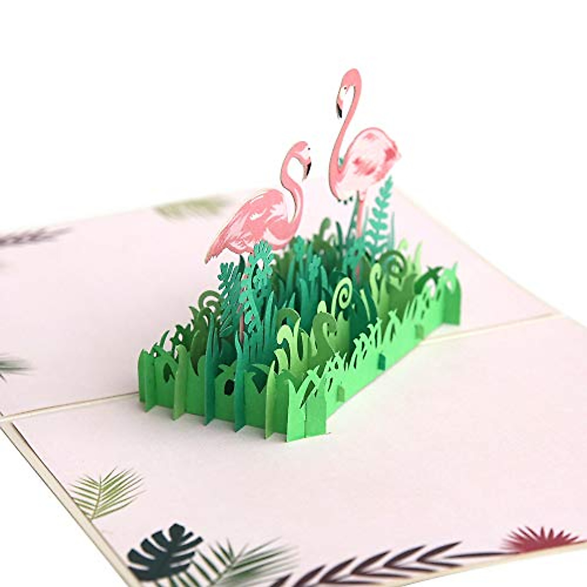 Paper Spiritz Flamingo 3D Pop up Greeting Card,3D Greeting Cards, Thank You, Happy Birthday, Mother's Day Cards,All Occasion, With Envelope
