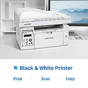 Pantum All in One Laser Printer Scanner Copier WiFi Wireless Printer Black and White Printer M6552NW, PB-211 Toner Cartridge Standard Yield 1500 Pages