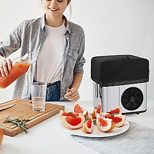 Beautyflier Ice Makers Cover for Portable Countertop Ice Maker Machine, Ice Maker Insulation Cover Compatible with 26-34lbs Ice Maker Machine, Waterproof & Dustproof (Ice Maker Not Included)
