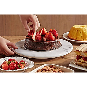 JEmarble Lazy Susan 10 inch Turntable with Aluminum Alloy Bearing, Smooth/Silent/Durable(White)(Premium Quality)