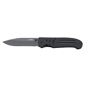 CRKT Ignitor T EDC Folding Pocket Knife: Assisted Opening Everyday Carry, Satin Blade, Thumb Stud, Liner Lock, G10 Handle, Pocket Clip 6860