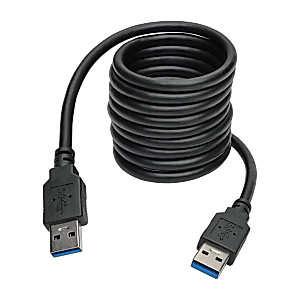 Tripp Lite 6 ft. USB 3.0 SuperSpeed (A/A) Cable (M/M), 28/24 AWG, 5 Gbps, USB Type-A to Type-A, Black (U320-006-BK)