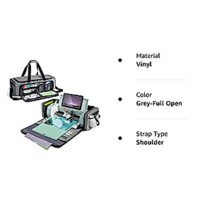 IMAGINING Carrying Case Bag Compatible with Cricut Maker, Maker 3, Explore Air 2, Explore 3, Large Opening Cricut Storage for Cricut Accessories