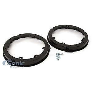 Metra 82-5605 Rear 6.5-Inch Speaker Wire Wall Plate (Speaker Wall Plate) 1 Pair - Black