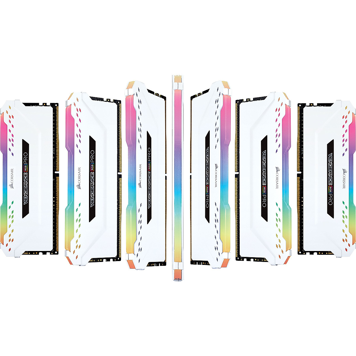 Corsair Vengeance RGB Pro 32GB (4x8GB) DDR4 3200MHz C16 LED Desktop Memory - White