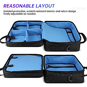 TECTINTER Carrying Case for PS5, Protective Travel Bag for PS 5 Console Controller, Large Capacity Storage Case Compatible with Playstation 5 Games Accessories Disk Digital Edition, Black