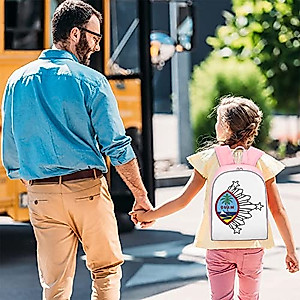 Guam Philippines Cute Backpack Laptop Back Pack Travel Business Shoulder Bag Prints College Daypack Blue/Pink 13 Inch