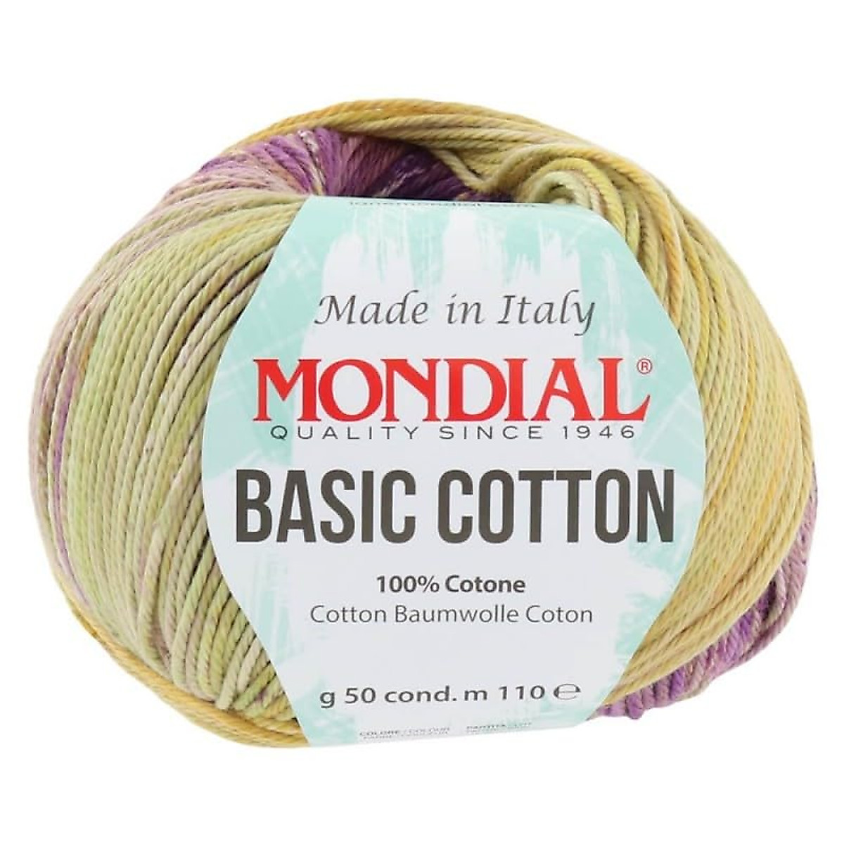 Mondial Basic Cotton Fabric in 50 g and 110 m balls (Lilas (537))
