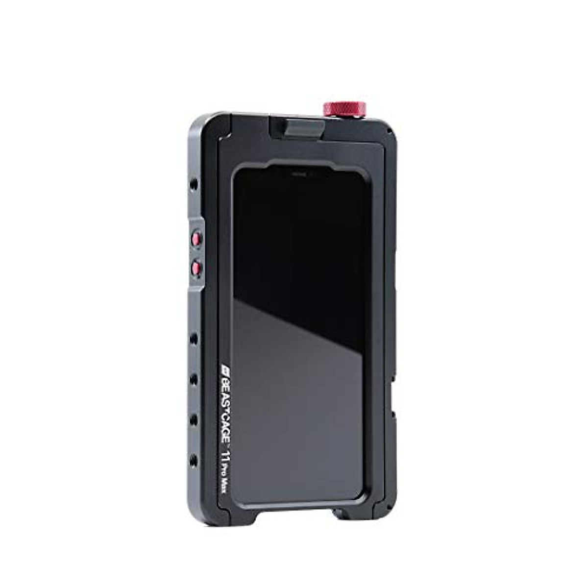 Beastcage for iPhone 11 Pro Max. Professional Camera cage for iPhone with Integrated Cold Shoe Mount, Tripod mounts and Interchangeable Lens Mount Interface. from Beastgrip.