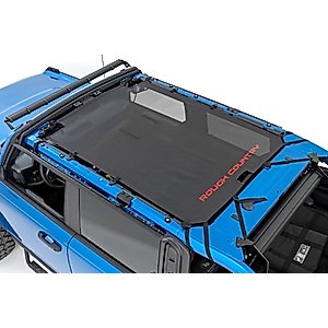 Rough Country Black Mesh Bikini Top for 2021-2024 Ford Bronco | 4-Door - 85116