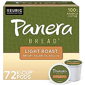 Panera Bread Light Roast, Keurig Single Serve Coffee K-Cup Pods, 12 count (Pack of 6)