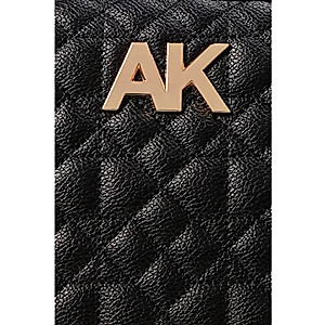 Anne Klein Quilted Camera Crossbody Black One Size