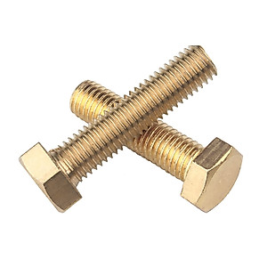 ORANXIN Brass Hex Bolts Screws - M8 M10 M12 Hexagonal Allen Bolt Metric Thread Hex Head Fasteners Machine Screw Tools
