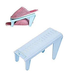 LKH Blue Shoe Slots, Shoe Organizers and Storage, Shoe Organizer, Shoe Slots Space Saver, Shoe Stacker - 8 Pack (Color : Blue)