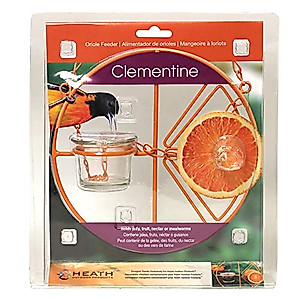 Heath Outdoor Products CF-133 Clementine Oriole Feeder , orange