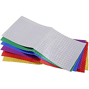 BESSTUUP 6pcs Holographic Tape Fishing Lure Making DIY Waterproof Scale Tape Sticker, Mixed Color