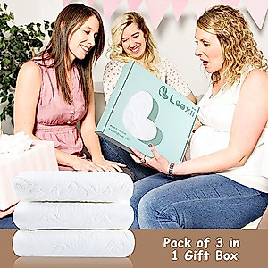 Looxii Waterproof Crib Mattress Protector 3 Pack Crib Mattress Pad Cover Soft and Breathable Absorbent Crib Toddler Mattress Cover
