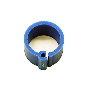 N / A 100 pcs 8mm Foot Ring Bands Bird Clip on Leg Rings for Pigeon Dove Chicks Bantam Quail Lovebirds Finch Small Poultry Chicken (Blue)
