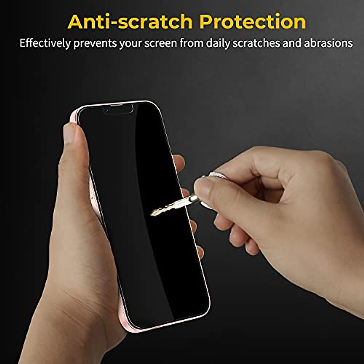 UNBREAKcable 3-Pack Screen Protector for iPhone 14/ iPhone 13/13 Pro, Double Shatterproof Tempered Glass [Easy Installation Frame] [9H Hardness] [99.99% HD Clear] [Case Friendly] for iPhone 6.1 inch