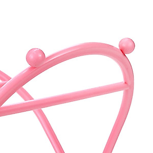 Xiaoyztan Foldable Garbage Bag Holder ABS Plastic Trash Bag Support Frame for Home Kitchen Garden Outdoor (Pink)