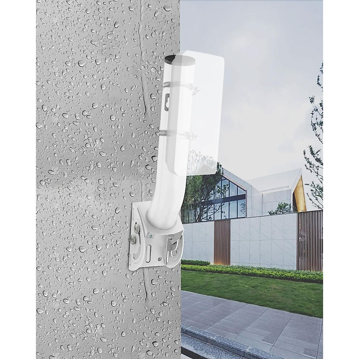 Universal Antenna Mount, 12" Adjustable J Pole Mounting with Weather Proof, Pole and Wall Mounted Bracket Mount for Wireless Bridges,AP,Access Point,Starlink Satellite,Weather Station,WiFi Router