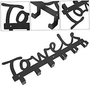 Abaodam 1 Pc Letter Coat Hook Metal Key Holder Entryway Key Holder Metal Hat Rack Metal Wall Hats Hanger Vintage Iron Kitchen Hook Wall Hooks Coat Hooks Rack Iron Coat Wrought Iron Gold