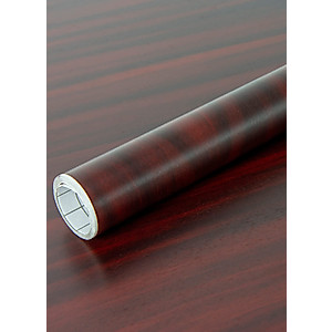 Fablon FAB10064 Mahogany Adhesive Film, Brown