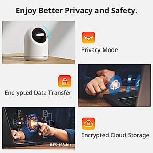 SwitchBot Baby Monitor with Camera, Audio Two-Way Talk, Pan/Tilt Cam 2K Ultra HD for Home Security, Indoor Camera WiFi 2.4G Works with Alexa & Google Home, Night Vision, Motion Tracking, Privacy Mode