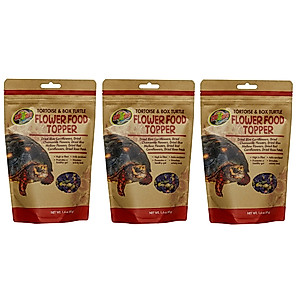 Zoo Med Tortoise & Box Turtle Flower Food Topper 1.4 oz - Pack of 33