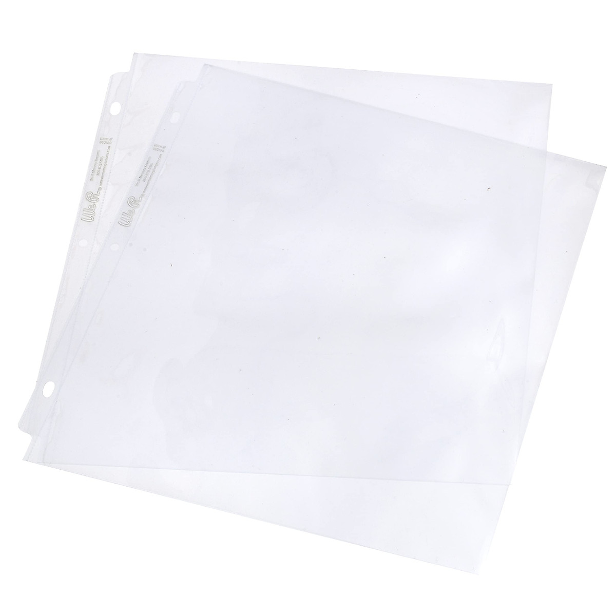 We R Memory Keepers 12x12 Page Protector Sleeve Set Includes 100 Pages, Non-Glare, Compatible with Most 3 Ring Albums, Perfect for Scrapbooking & More