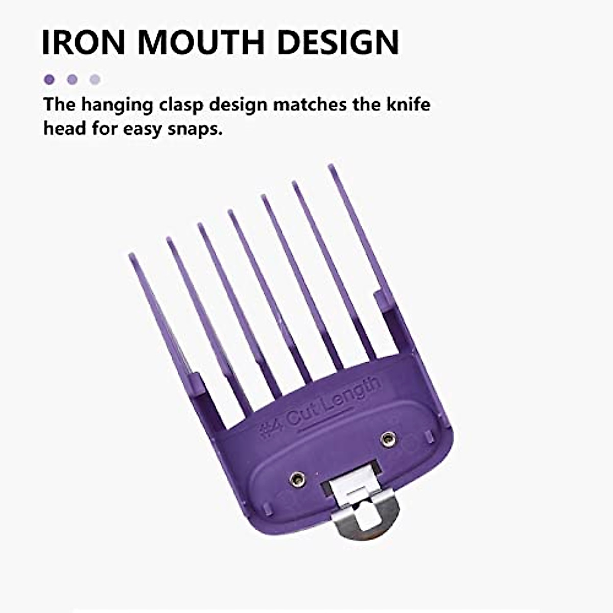 GSKY 8pcs Professional Guide Comb Set for Men's Hair Clippers Replacement, 1.79 X 1.52 Color Accessory Guard Guide Comb is Suitable for Many Men's Hair Clippers