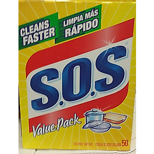 S.O.S Steel Wool Soap Pads - 50 Pads