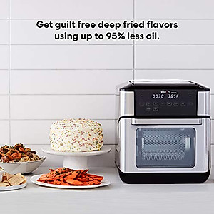 Instant Pot Vortex Pro 10 Quart Air Fryer, 9-in-1 Rotisserie and Convection Oven, Roast, Bake, Dehydrate and Warm, with EvenCrisp Technology, Free App with over 1900 Recipes, 1500W, Stainless Steel