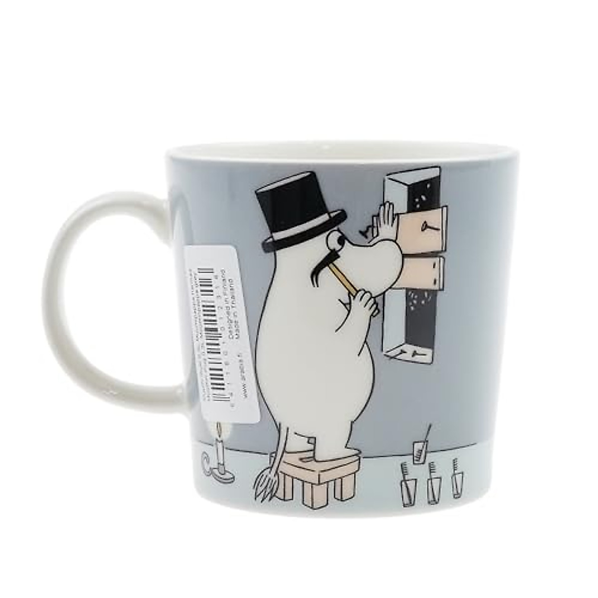 Arabia Moomin Porcelain Mug Moominpappa 0.3 L Grey