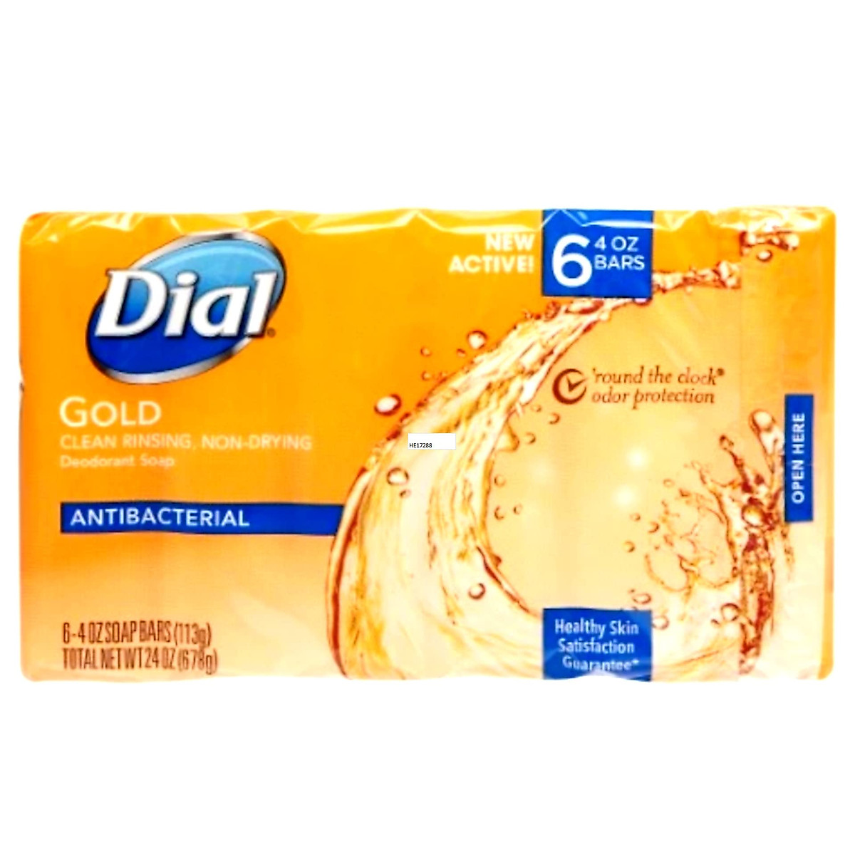Dial Antibacterial Soap Bar, Gold, 6 Count (Pack of 2)