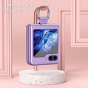 Kowauri for Samsung Galaxy Z Flip 5 5G Case with Ring,Slim Anti-Fall Shockproof Protective Phone Cover Case for Samsung Galaxy Z Flip 5 5G 2023 (Green)