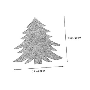 BESTOYARD 8pcs Christmas Tree Cutlery Set Cutlery Bag for Christmas Silverware Holder Bag Christmas Silverware Holder Dining Table Cutlery Bag Non-woven Fabric and Fork Desktop